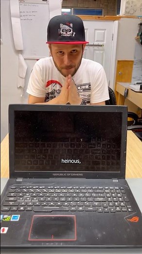 How to clean a laptop keyboard! #tech #technology #pc #shorts