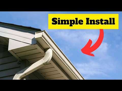 How To Install A Seamless Rain Gutter