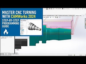 Master CNC Turning with CAMWorks 2024 | Step-by-Step Programming Guide!