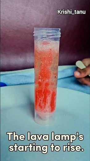 Lava lamp science experiment for kids to try at home #Science #shorts #Activity #experiment