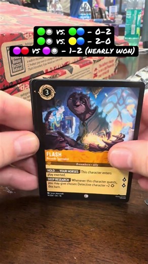 Even when losing at #Disney #Lorcana, I still won with my participation pack!!