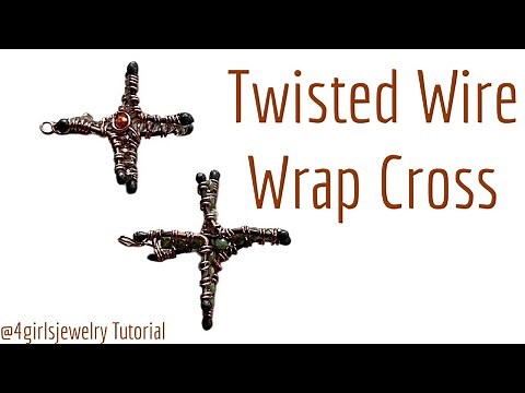 Jewelry Tutorial | Twisted Wire Wrap Cross