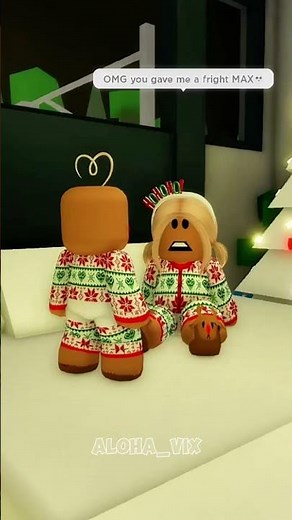 I saw Mommy kissing Santa Claus 💋🎅 || Roblox Story Edit #roblox #shorts