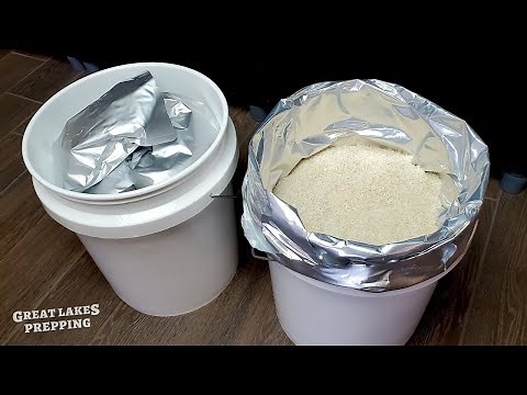 Storing Rice for Long Term w/ Mylar Bags & Buckets (the ACTUAL right way)