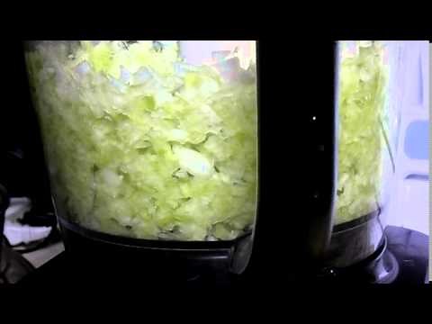 Kitchenaid food processor chopping celery & onions for stuffing, salads quick & easy food meal prep