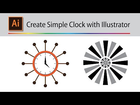 Practice 1.1. How to create simple clock in illustrator - HD vẽ đồng hồ bằng illustrator