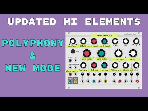 MUTABLE INSTRUMENTS ELEMENTS UPDATE demo and AMBIENT patch from scratch