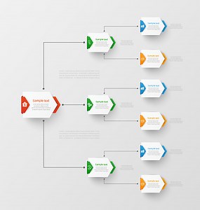 Corporate organizational chart. Business hierarchy infographic...