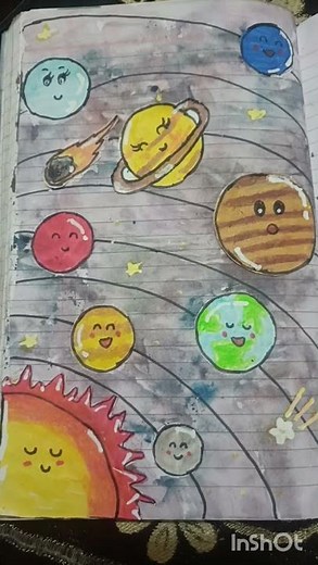 easy way to draw solar system