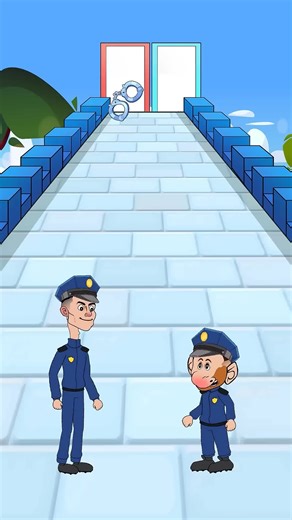 Ronaldo vs Messi - Who is the Best Police Officer? #animation #cartoon #fyp #viral #foryoupage