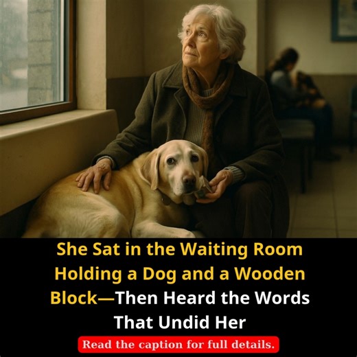 The woman thought no one remembered Room 1 or her yellow block—until a trembling voice said, “You taught me to read.” October 2025 laid a thin frost over Chagrin Falls, Ohio, and even the vet’s waiting room smelled like winter—antiseptic, wet leaves, and the faint metal of worry. Eleanor Brooks sat on the plastic bench by the window with her Labrador at her feet, her palm resting on his warm ribs. The dog’s name was Sunny. His muzzle had turned the color of Christmas candle wax, soft and white, 