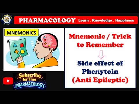Phenytoin के Side Effects याद होंगे Trick से 🤯 | Anti-Epileptic side effect Mnemonic | Easy tricks