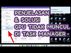 Explanation and Solution for GPU Not Appearing in Win 10 Task Manager