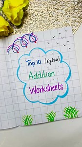 112K views · 873 reactions | Make math fun and easy for little learners! Check out my top 10 creative and engaging Addition Worksheets perfect for KG and Nursery kids. A great way to build strong early math skills!#AdditionWorksheets #PreschoolMath #NurseryWorksheets #KindergartenMath #EarlyLearning #MathIsFun #KidsWorksheets #HomeschoolingIdeas #LearningThroughPlay #DIYWorksheets #MontessoriAtHome #EducationalReels | Renu Bala | Facebook