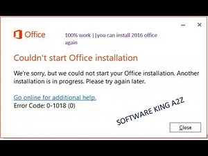 ms office problem fix and reinstall office 2016 again