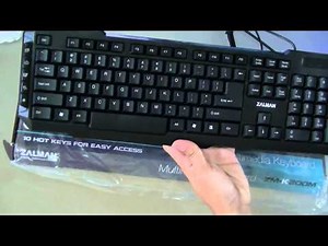 Unboxing Zalman K200M Multimedia Keyboard