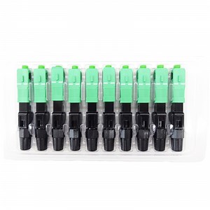 [Hot Item] Fibra Optica Quick Connector Connector Rapido Sc APC ESC250d Green Fast Connector