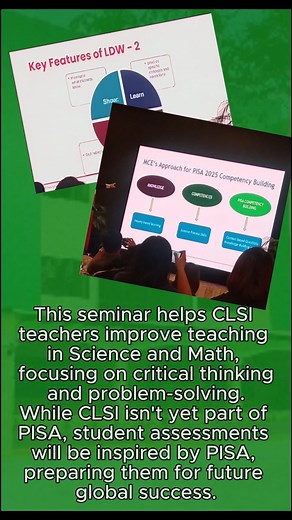 "🎉 Exciting Updates from Our CLSI Teachers! 🎉 Our dedicated Math and Science teachers are leveling up their classrooms with new strategies learned from top experts! From student-centered inquiry in Science to visualization skills in Math, they’re bringing innovative techniques to help our students think critically and learn with confidence. 🌟✨ Stay tuned for more engaging, hands-on learning at CLSI! 🚀📚 #FutureReady #CLSITeachers #InnovativeLearning #CriticalThinking #STEMEducation #EnrollNo