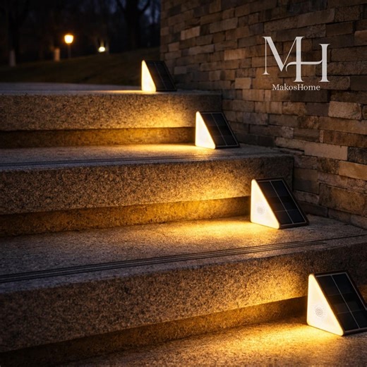 Outdoor Solar Step Lights for Stairs and Pathways – Automatic Night Lighting, Weather-resistant Garden and Patio Decor - Etsy