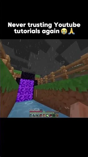 Never Trusting YouTube Tutorials again #minecraft #shorts