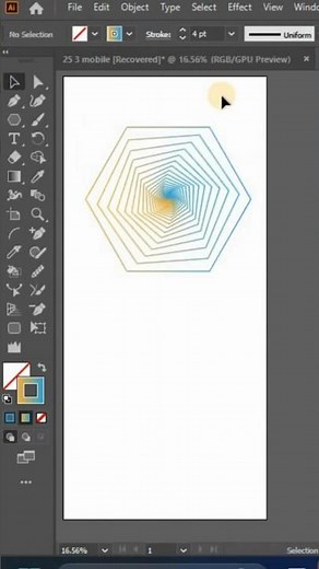 Create a Stunning Hexagon Illusion Design in Adobe Illustrator | Easy Tutorial