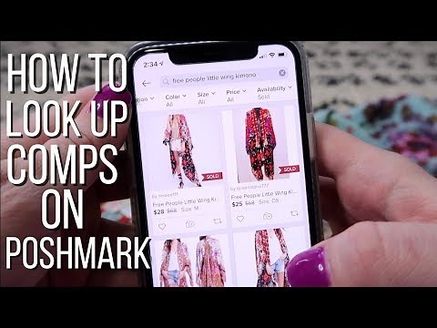 how to look up comps on Poshmark and determine listing price