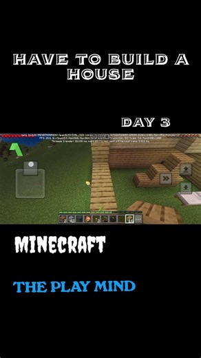 Have To Build A House Day 3 #minecraft #gamerfleet #shorts @GamerFleet