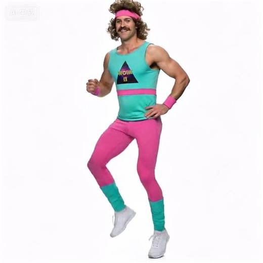 #Takerlama Get ready to sweat... and laugh! 🤣 80s Exercise Fitness Costume for men - because who doesn't want to be a rad gym instructor? 😂 High-quality, comfy jumpsuit perfect for comedy parties or ironic workouts. Link: https://www.takerlama.com/products/80s-exercise-fitness-costume-mens-gym-instructor-jumpsuit-in-stock-takerlama Aliexpress Link: https://www.aliexpress.com/item/1005010666355474.html #80s #exercisefitness #gyminstructor #jumpsuit #cosplay #cosplayer | Takerlama