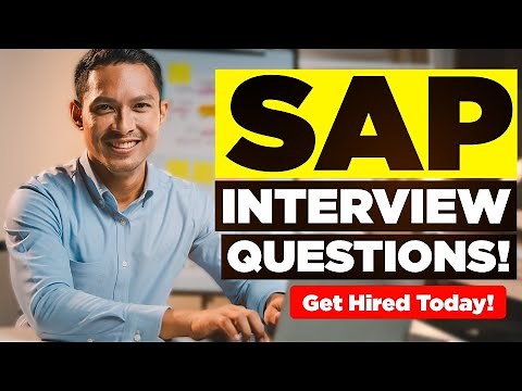 SAP INTERVIEW QUESTIONS & ANSWERS! (How to Pass an SAP Job Interview!)