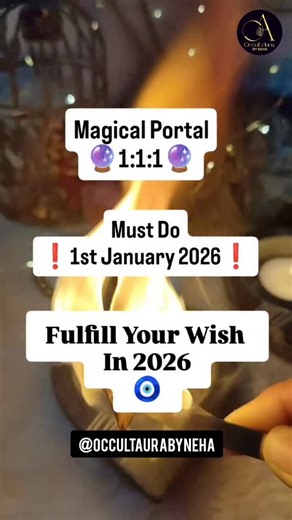 Coach Neha on Instagram: "❗Don't Ignore❗Magical Portal 1:1:1 🔮1st January 2026🧿 1 wish kahich you want to Fulfill your wish in 2026🔮 Comment 11:11✨ 1. Take 1 Bayleaf Draw infinity sign, write 24 number and your 1 wish which you want to fulfill in 2026 with green pen. 2. On back side of the bayleaf write your name & date of birth. 3. Sprinkle cinnamon powder and put few drops of essential oil. 4. Visualise your wish as it's already fulfilled. 5. Show the gratitu1to the Universe. 6. Say:- Thank
