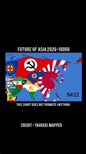 Future of asia 2026-10000🌏 map#geography#history#future#2026#shorts
