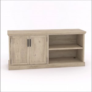 SAUDER Aspen Post 65.118 in. W Prime Oak Credenza with Pull-Out Printer Shelf 427018