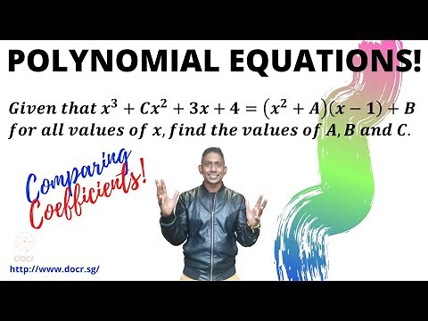 Solve Polynomials by Comparing Coefficients!