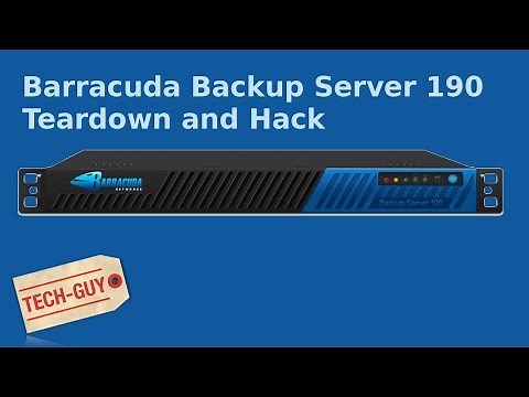 Barracuda Backup Server 190 Teardown and hack