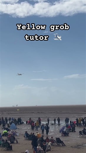Yellow grob tutor 🛩️ #airplane #aviation #aeroplane #aircraft #rafcadets #cadets