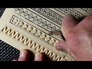 How to chip carve 19 borders!