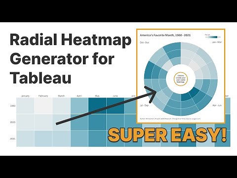 Radial Heatmaps in Tableau made Super Easy! Tableau Data Viz Tutorial