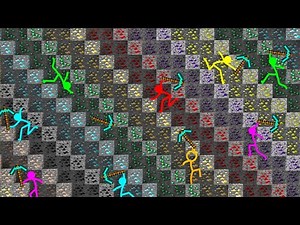 Stickman vs Minecraft TUNNELS SURVIVAL Animation Vs Minecraft Stick Man Battle Movie