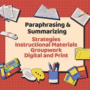 Paraphrasing and Summarizing Instruction, Slides, Activity. Google Print