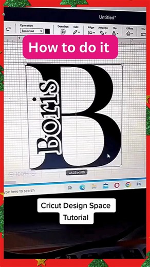 Free SVGs | Cricut Silhouette Sublimation on Instagram: "Monogram Letter Cricut Designs Tutorial ! By Galianashop on tiktok ! #cricutdesignspace #cricutmade #cricutprojects #monogram #designspace #svg #svgdesigns"