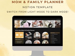 Notion Template Mom and Family Life Planner Productivity Finance Household Home Management Aesthetic Notion for Busy Moms Journal Organizer - Etsy