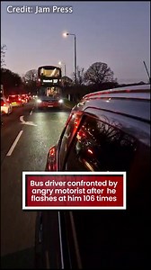 1.5M views · 2K reactions | Bus driver confronted by angry motorist after he flashes at him 106 times  #NewsForYou | Mirror Weird News | Facebook