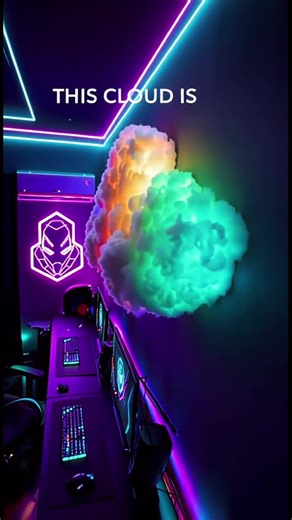 Create dreamy vibes with the Abode Verse DIY LED Cloud Light Kit—a 157.48-inch, USB-powered RGB cloud lamp you build yourself. Stretch the fiberfill, wrap the LED string lights, and shape this vibrant glowing cloud above your bed, desk, or gaming setup. Perfect for bedrooms, parties, holiday décor, and gifts. Easy installation, dynamic color effects, and music rhythm mode bring any space to life! Visit our website to grab yours now and light up your world. | Poshace