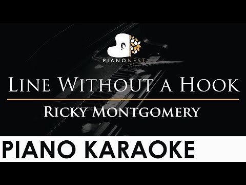 Ricky Montgomery - Line Without a Hook - Piano Karaoke Instrumental Cover with Lyrics
