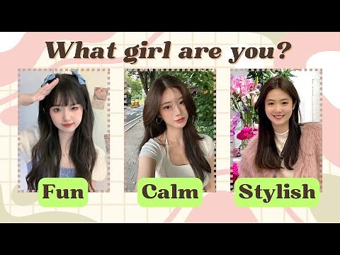 What Girl Are You? Fun, Calm, or Stylish? 🎀| Take This Personality Quiz!
