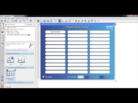 How to create a 'Random Name Picker' or 'Random Group Generator' on SMART Notebook