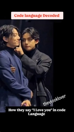 taekook on Instagram: "Taekook saying I Love you in code language . . . #taekook#taekookforever#jungkook#taehyung#trending#bts#btsarmy#reels"