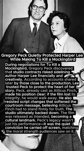 Gregory Peck Quietly Protected Harper Lee While Making To Kill a Mockingbird ⚖️🎬