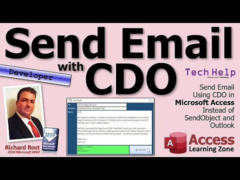 Send Email Using CDO in Microsoft Access Instead of DoCmd.SendObject and Outlook