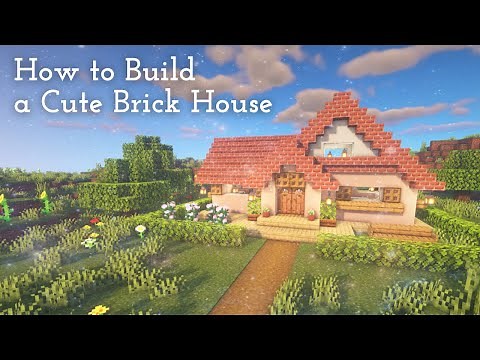 [Minecraft] How to Build a Cute Brick House